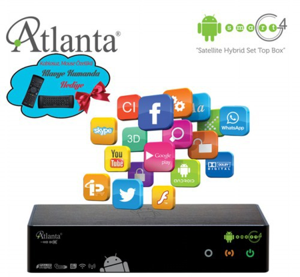 Atlanta HD Box Smart G4 Android-Hybrid Fiyatı - Taksit Seçenekleri