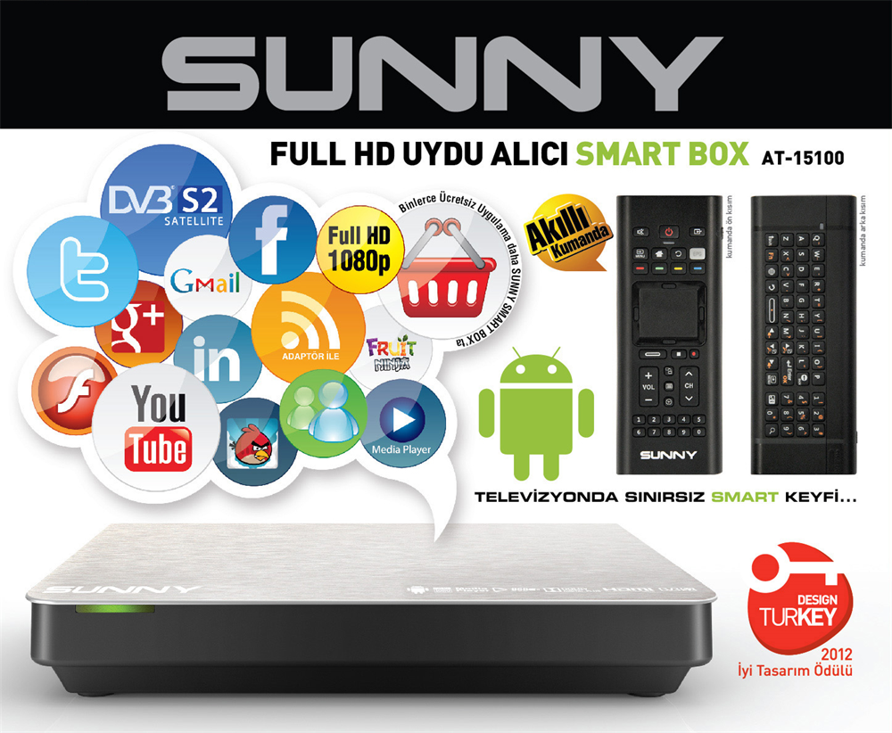 Sunny Android Box AT-15100 HD Fiyatı - Taksit Seçenekleri