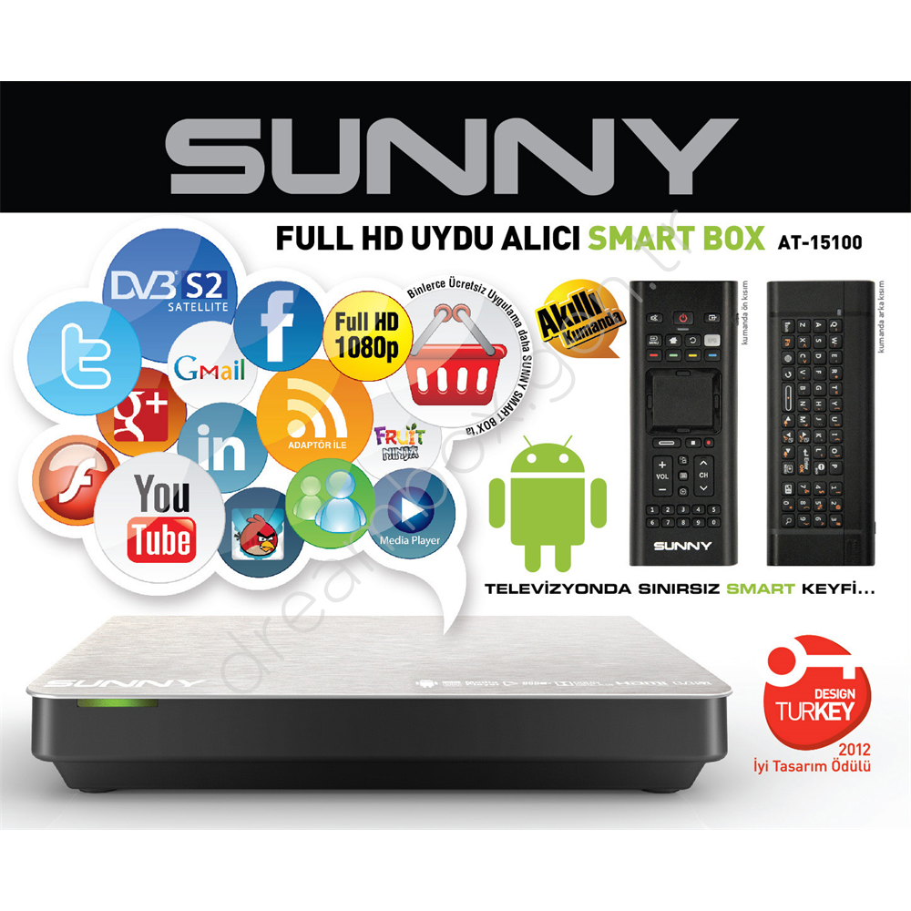 Sunny Android Box AT-15100 HD Fiyatı - Taksit Seçenekleri